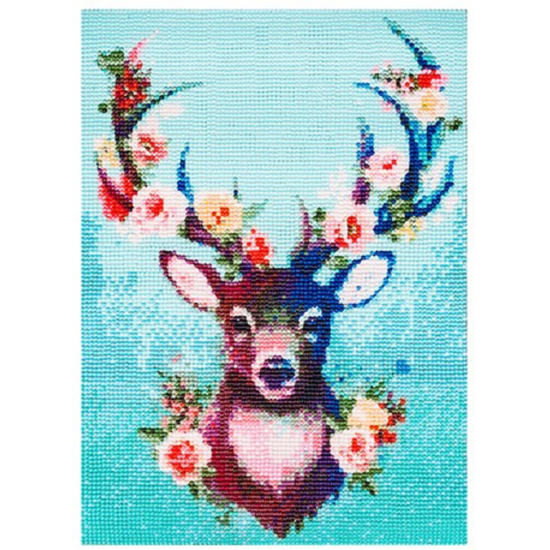 Set De Broderie Cu Diamante 5d, Pictura Cu Diamante, Mozaic, Model Cerb ...