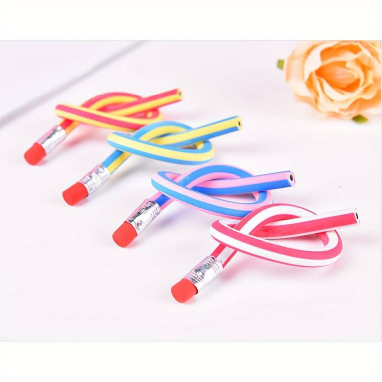 Set 5 Creioane Flexibile, 18 Cm, Multicolor » Bootic